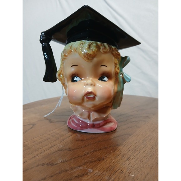 Lefton | Accents | Vintage Head Vase Collectable Graduation Cap | Poshmark